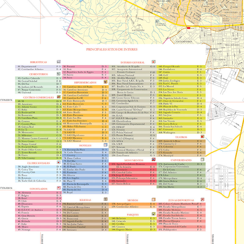 Plano de Barranquilla | MapasCartur.com