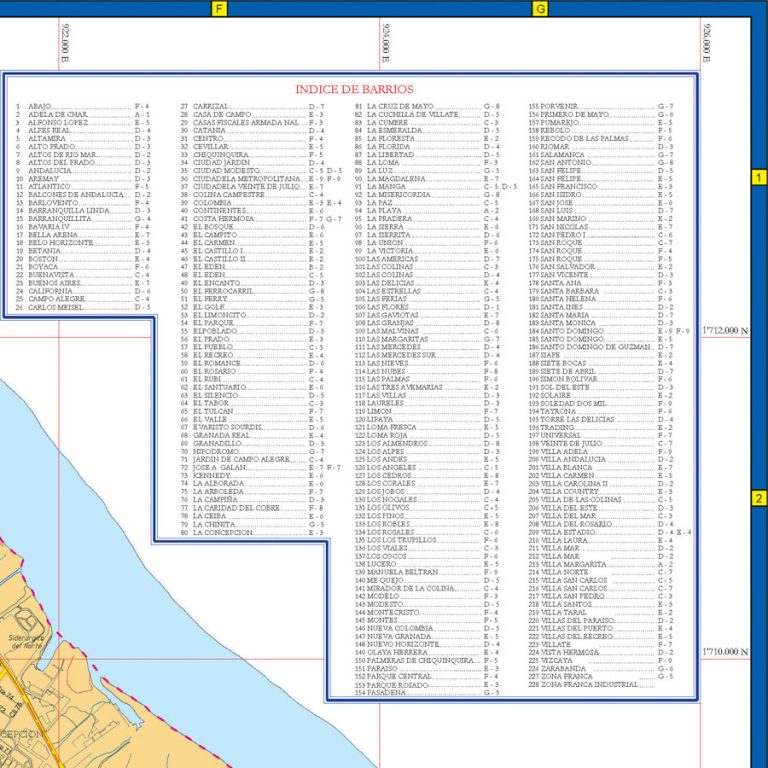 Mapa de Barranquilla – Mapas Cartur Mapas fisicos politicos de colombia ...