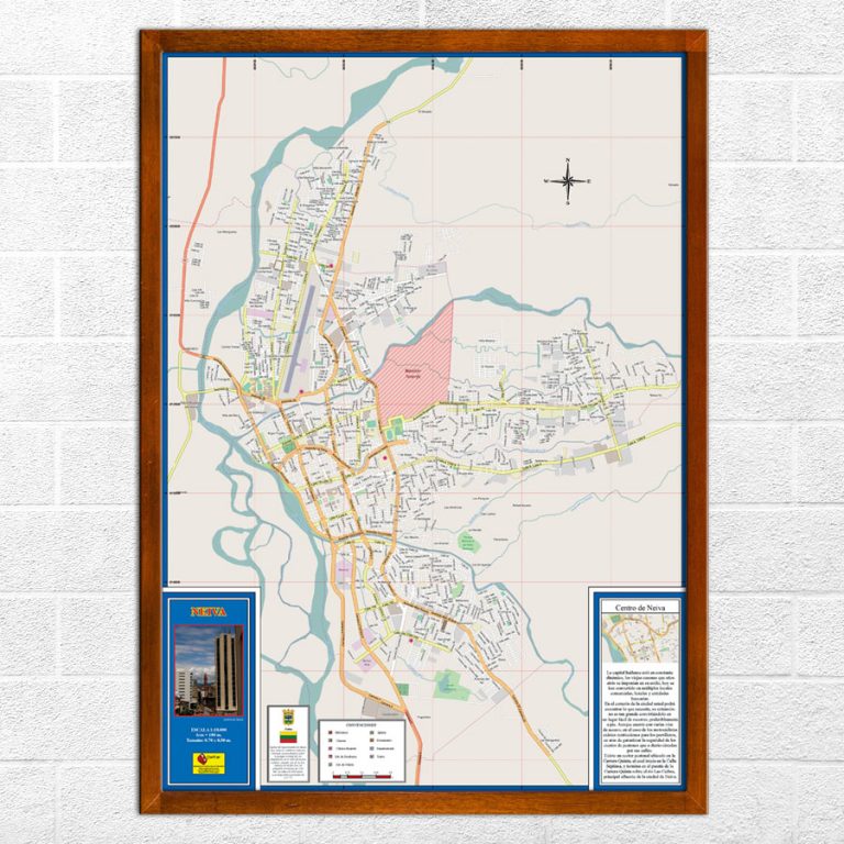 Mapa de Neiva – Mapas Cartur Mapas fisicos politicos de colombia america