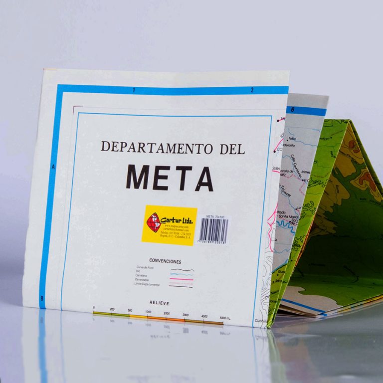 Mapa del Meta – Mapas Cartur Mapas fisicos politicos de colombia america