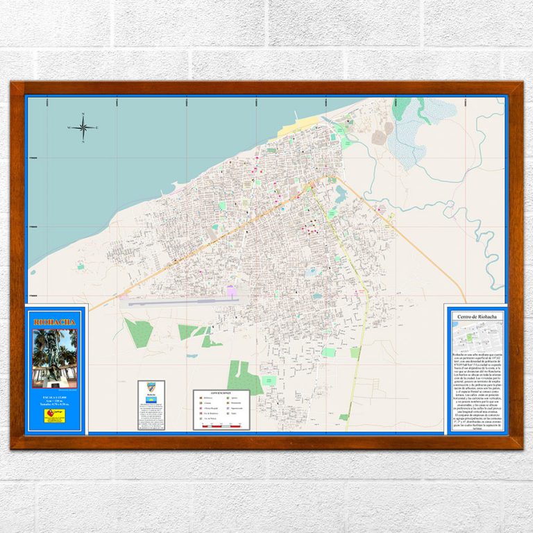 Mapa de Riohacha – Mapas Cartur Mapas fisicos politicos de colombia america