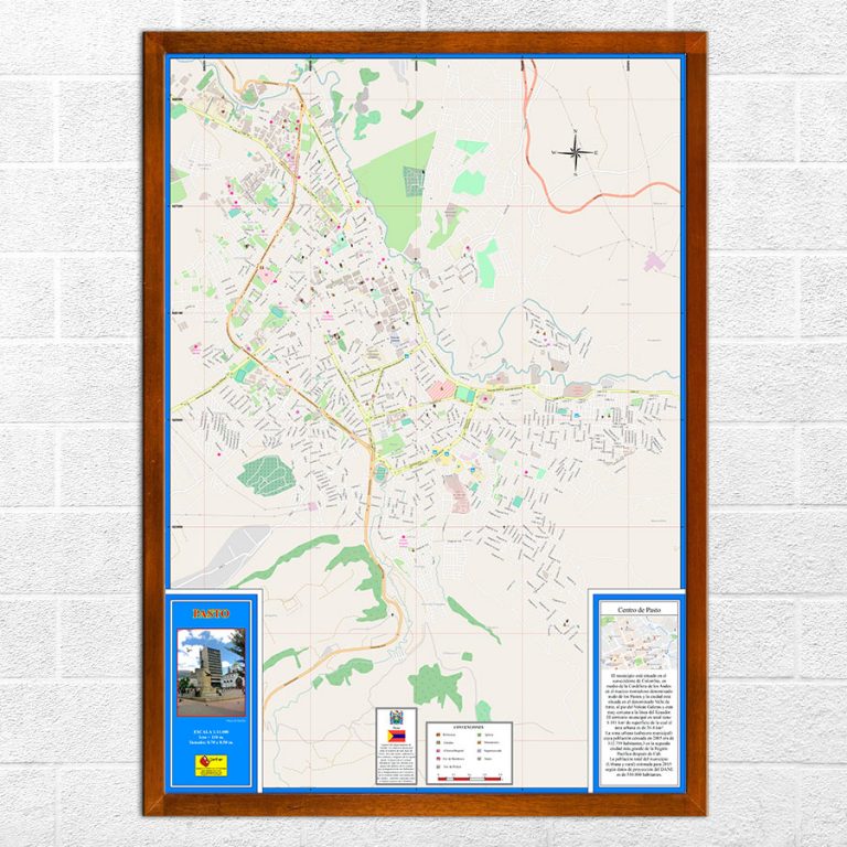 Mapa De Pasto Mapas Cartur Mapas Fisicos Politicos De Colombia America