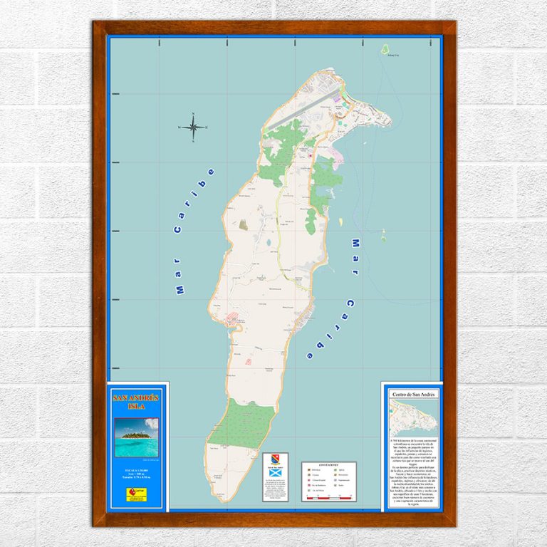 Mapa de San Andrés Isla – Mapas Cartur Mapas fisicos politicos de ...